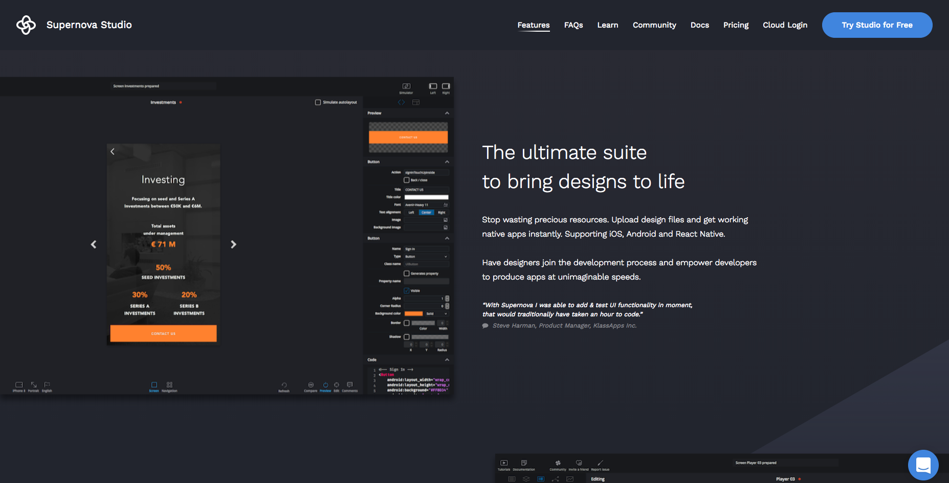 Sketchでスマホアプリが作れる！？Supernova Studioとは | Web Design Trends